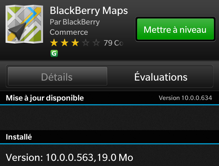 BlackBerry Maps pour BlackBerry 10 mis à jour - TheSniPpeR